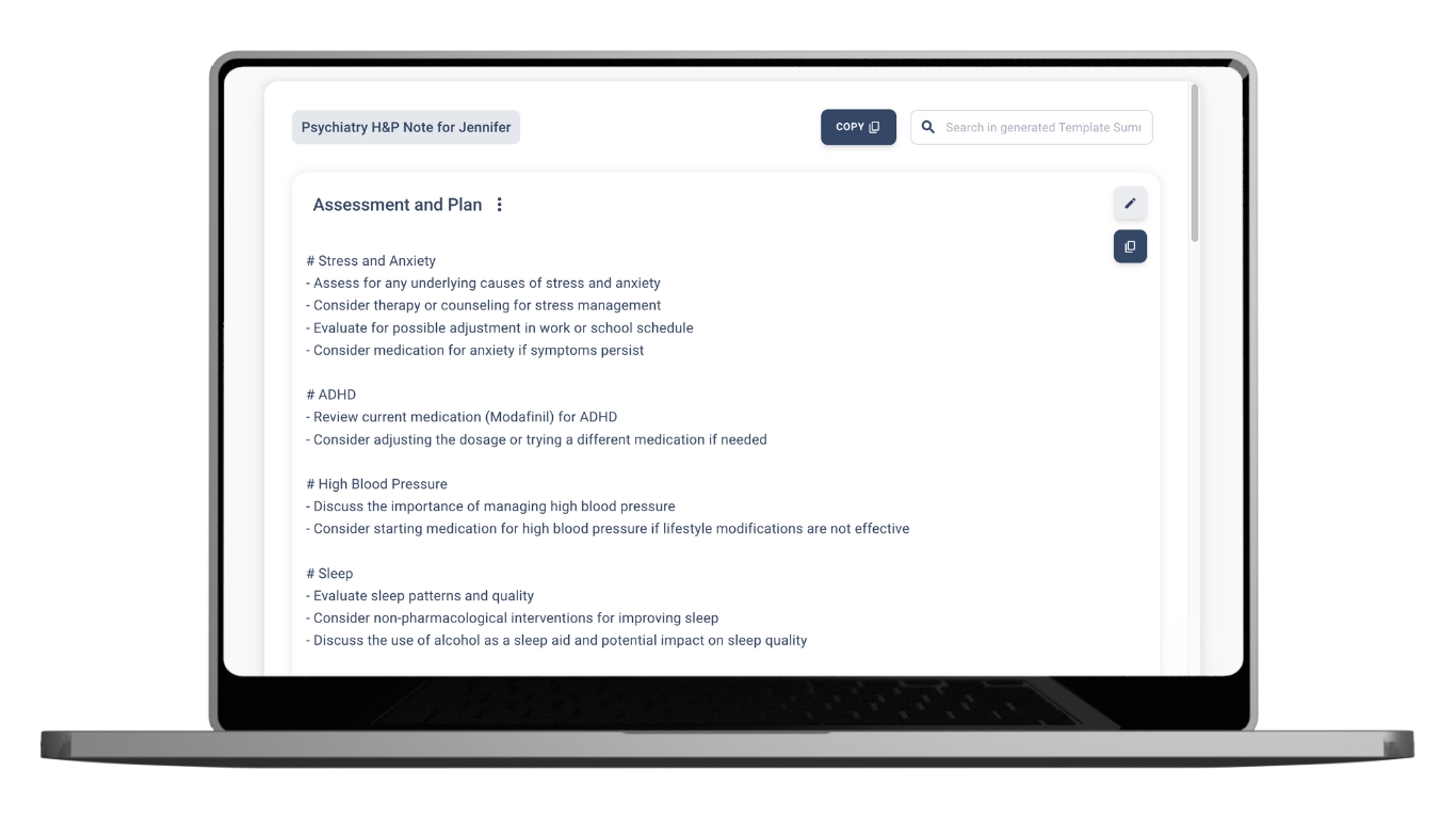 Ai Documentation Tool for Providers | Optimind-ai - Note Taking made simple